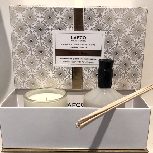Lafco | Accents | Sold Lafco Limited Edition Feu De Bois Candle Diffuser Set | Poshmark